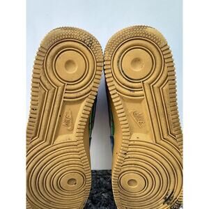 Nike | Shoes | Blue Yellow Dripping Blood Swoosh Custom Nike Air Force ...